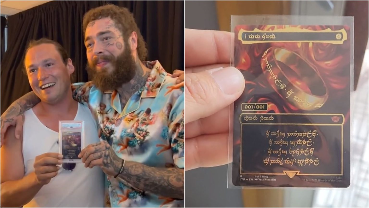 Post Malone Buys €2 Million MTG LOTR 1/1 The One Ring Card – Nextrift
