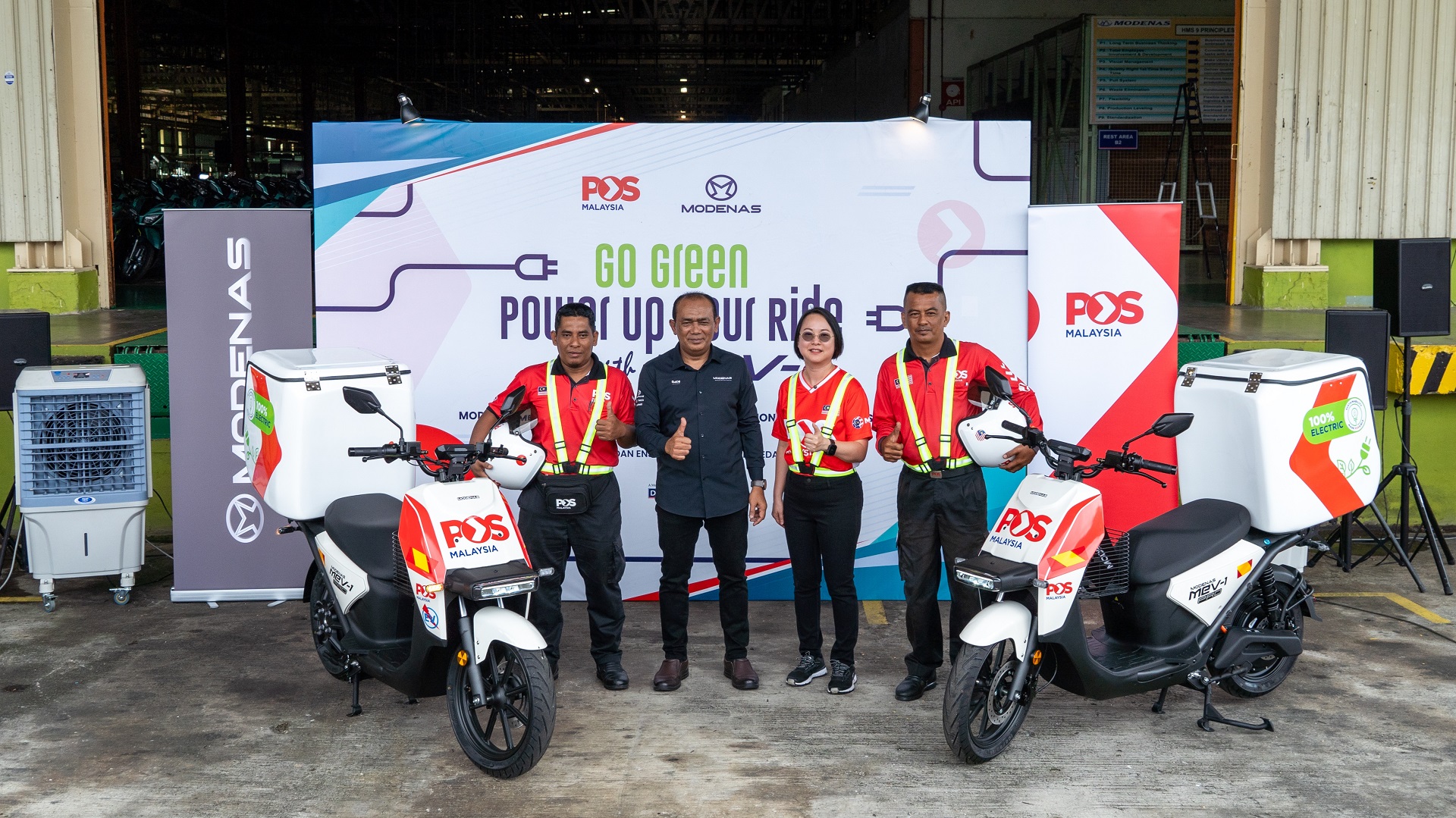 Pos Malaysia Adds 1,092 Modenas MEV-1 Pro Electric Scooters to Delivery ...